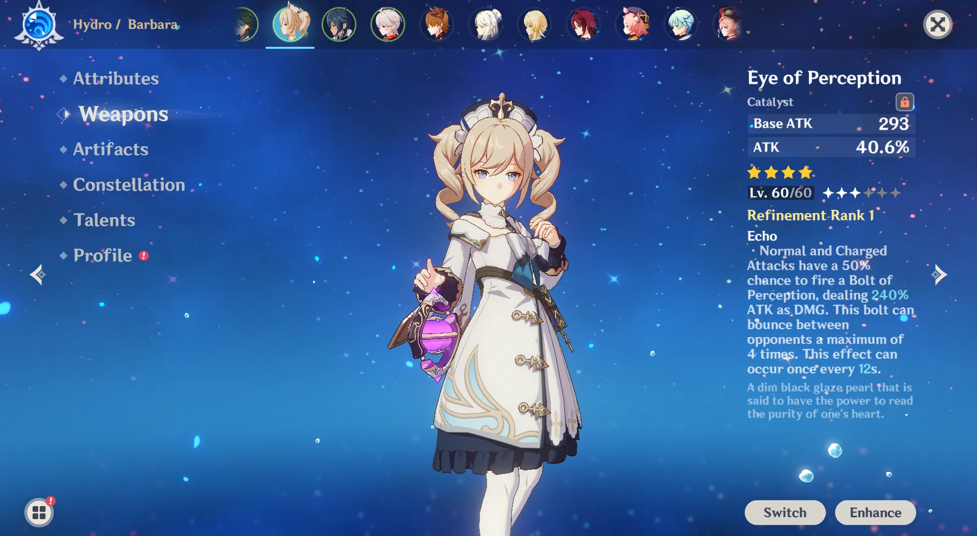 Cursed (Dps) Physical Barbara Build: Day 10 Genshin Impact | HoYoLAB