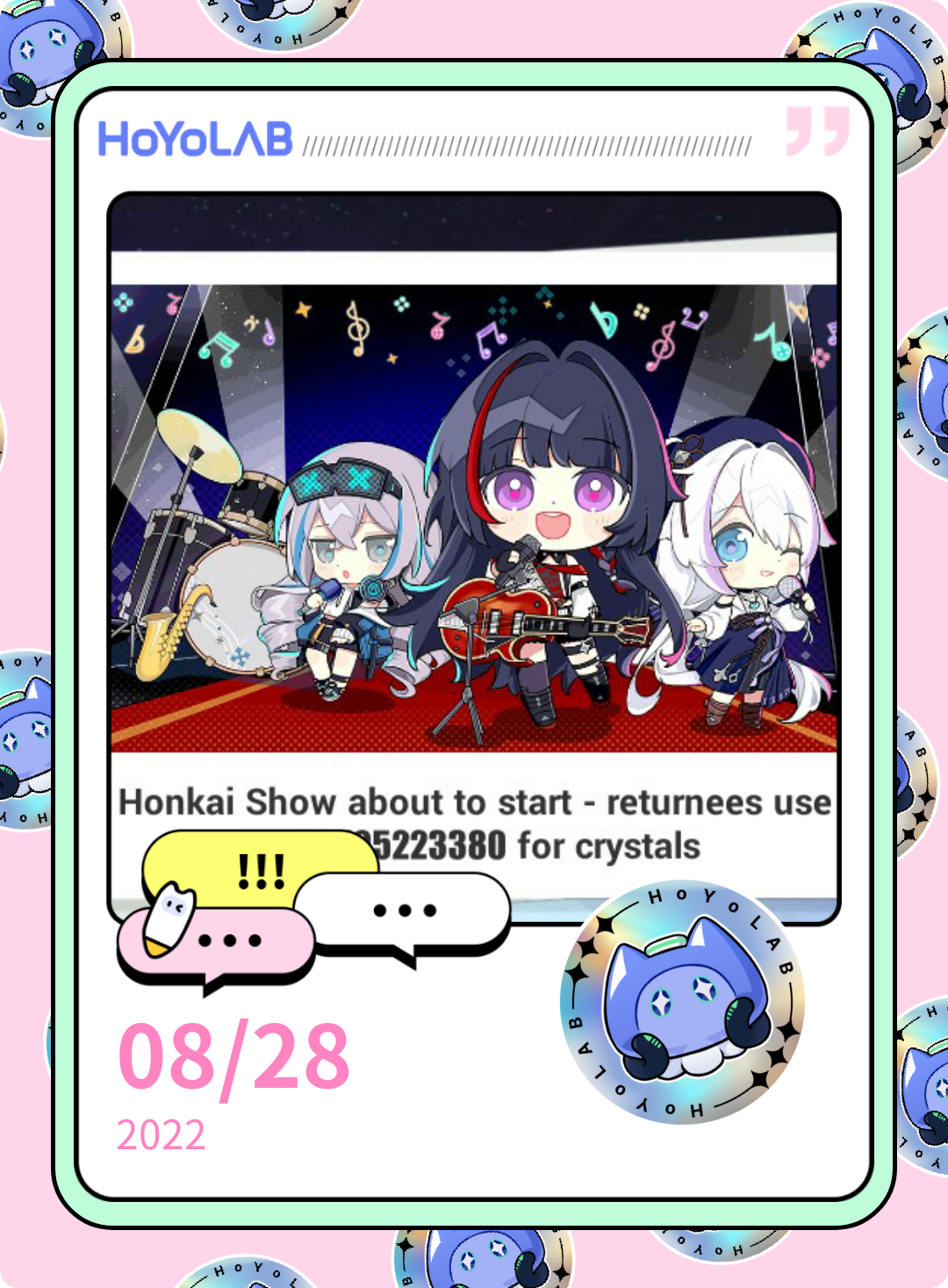 Game Diary - August 28 - 08/28 Diary -# My Character Building Diary | HoYoLAB