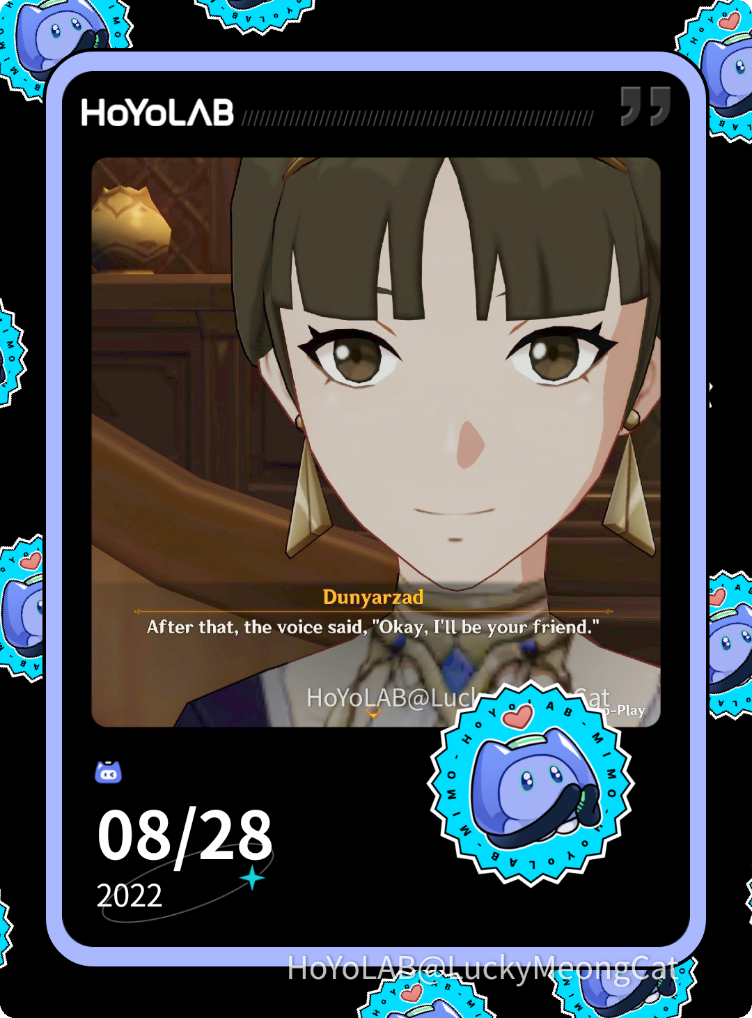 Game Diary - August 28 | HoYoLAB