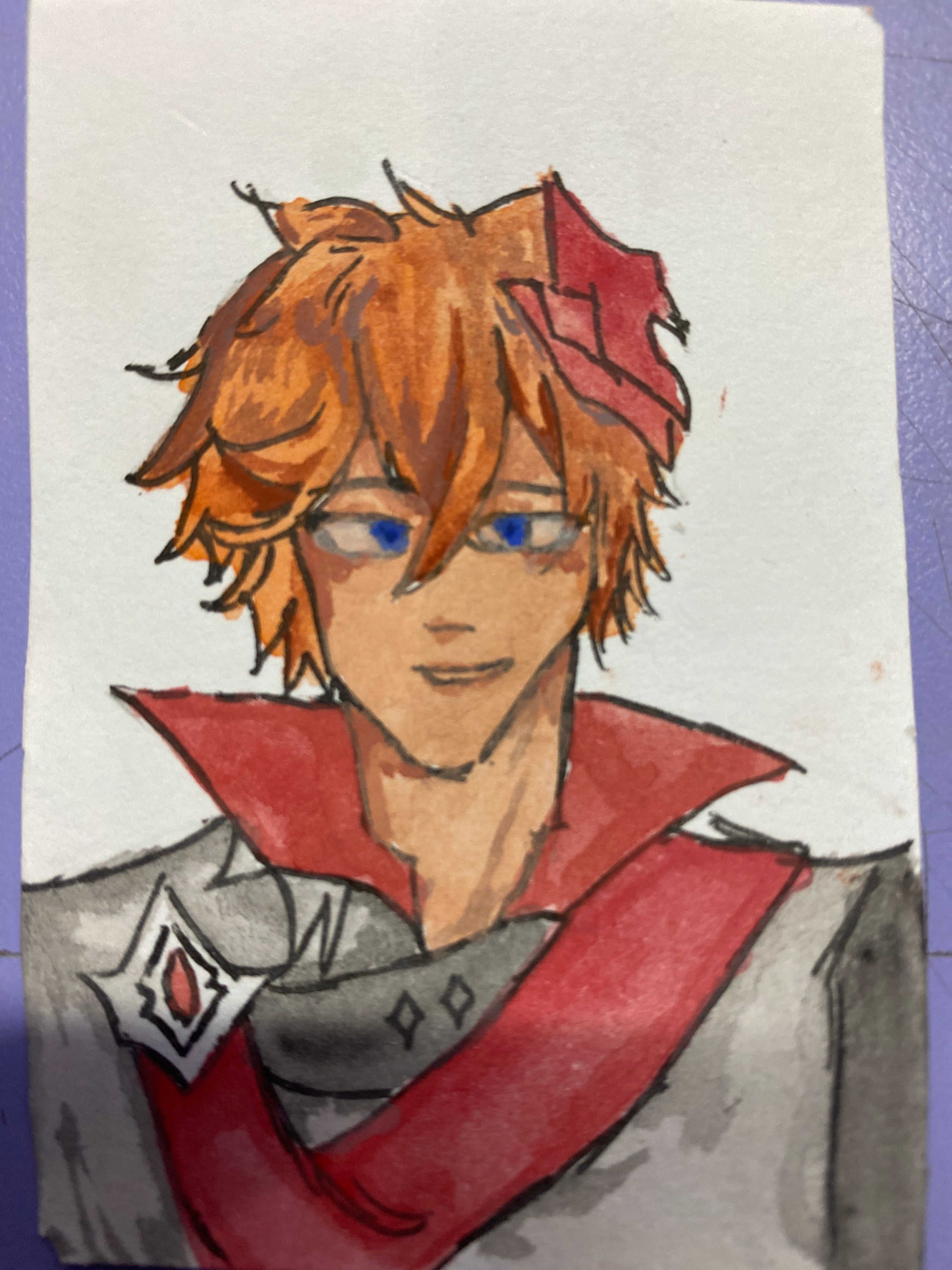 A lil painting of Childe Genshin Impact | HoYoLAB