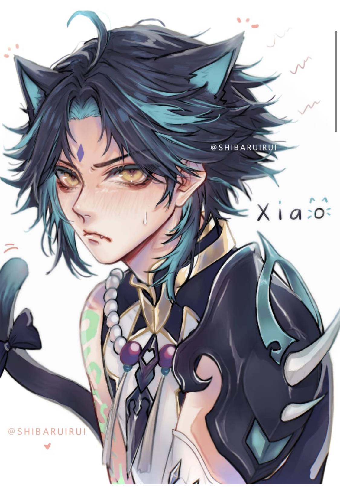 Cat xiao (ART NOT MINE) Genshin Impact | HoYoLAB