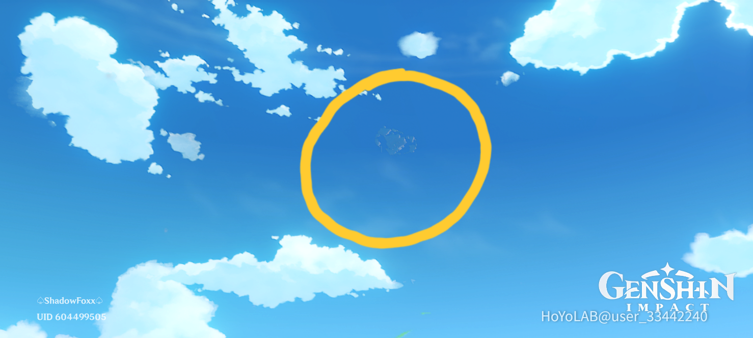 A floating island? Celestia is that u? Genshin Impact | HoYoLAB