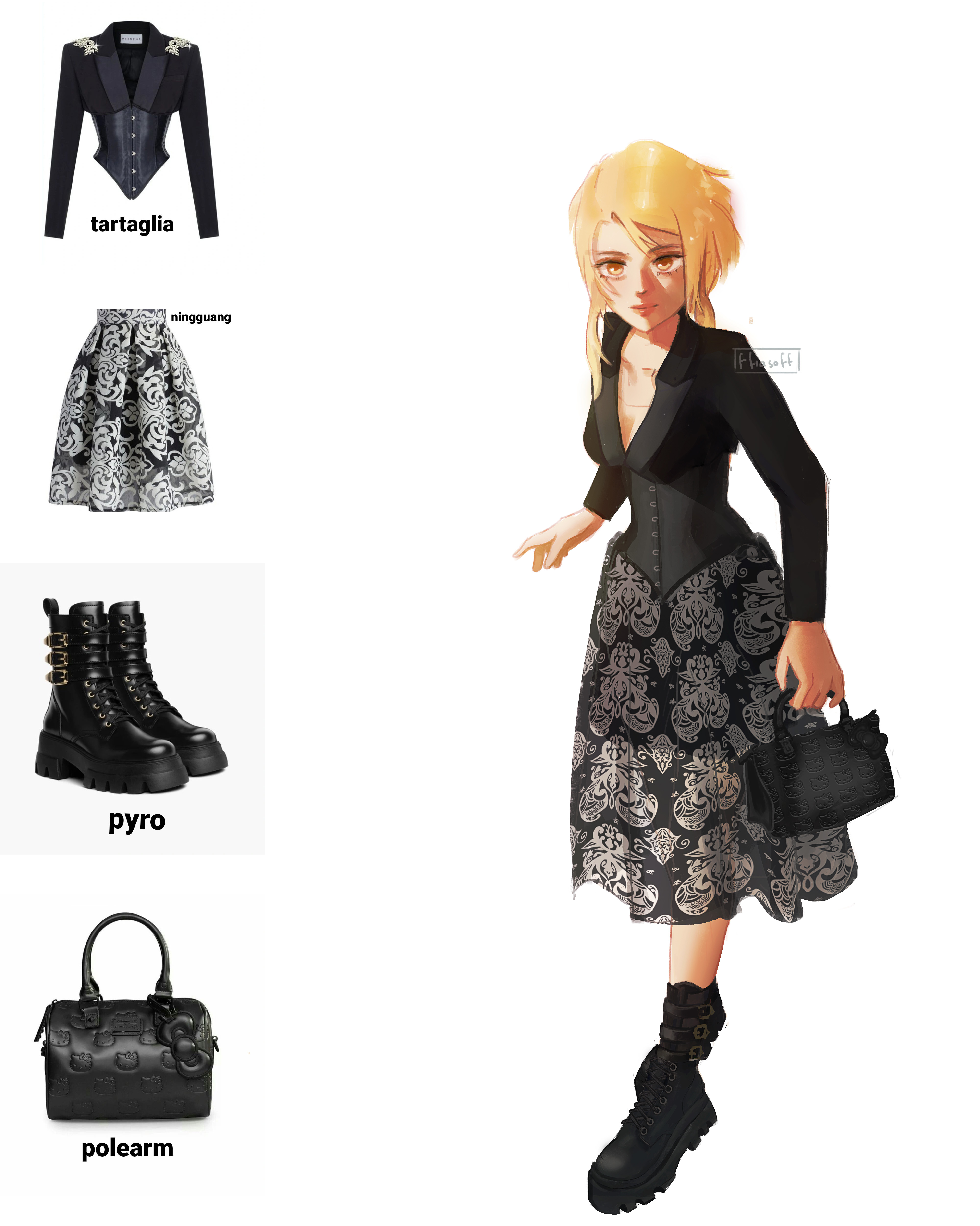 Made lumine from what i got on "build an outfit" Genshin Impact | HoYoLAB