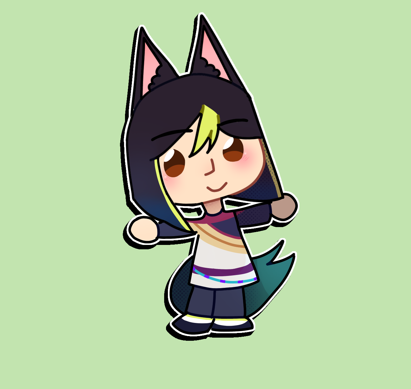 Here is Chibi Tighnari for Good Luck!! Genshin Impact | HoYoLAB