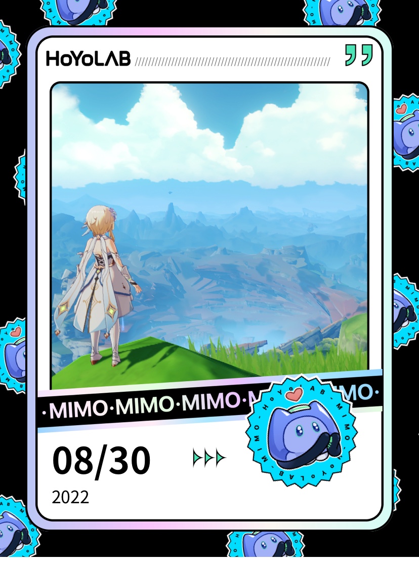 08/30 Diary - # Scenery That Breaks the Dimensional Wall Genshin Impact | HoYoLAB