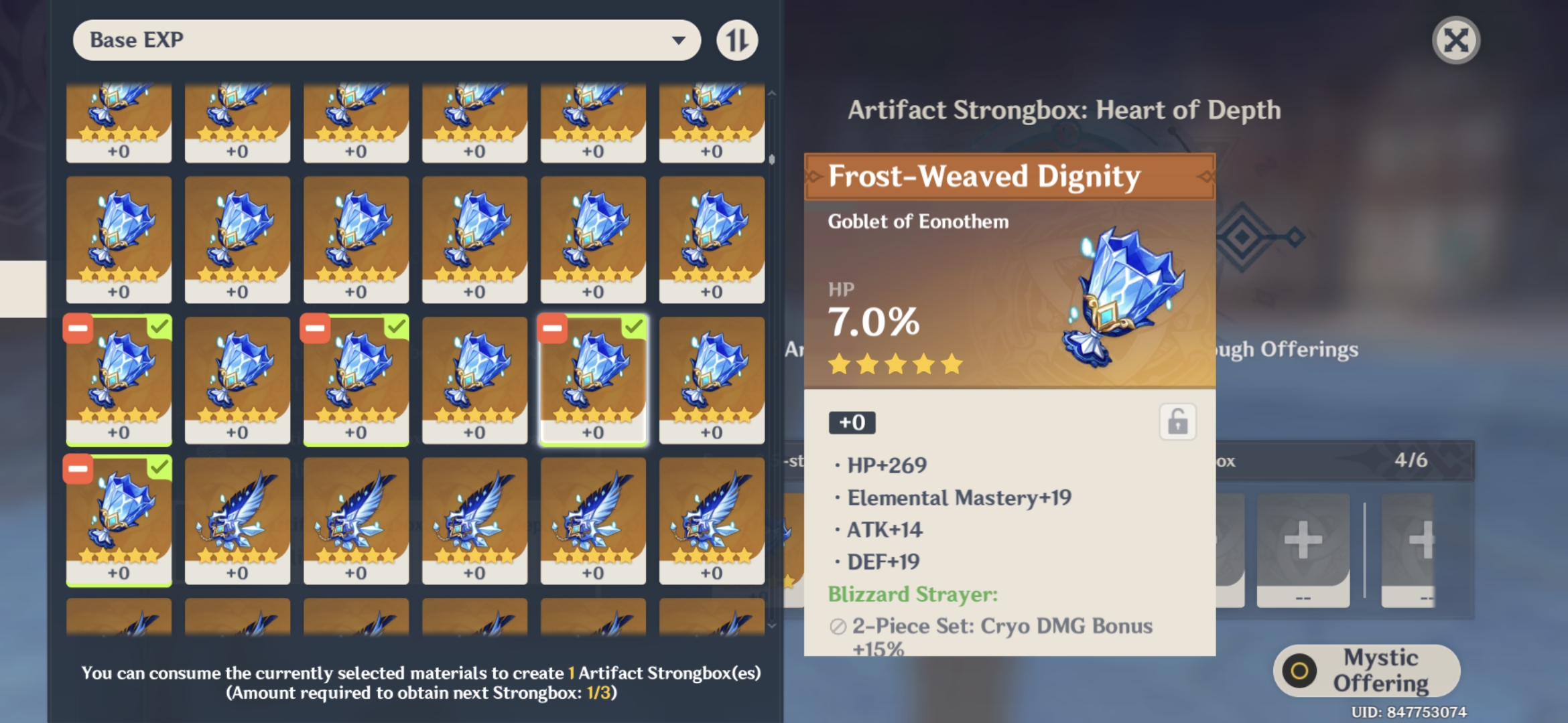 Selling all this for double crit artifact Genshin Impact | HoYoLAB