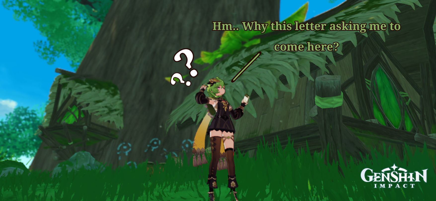 Amber come to Sumeru for make a surprise to Collei but... -Tuesday 30 ...