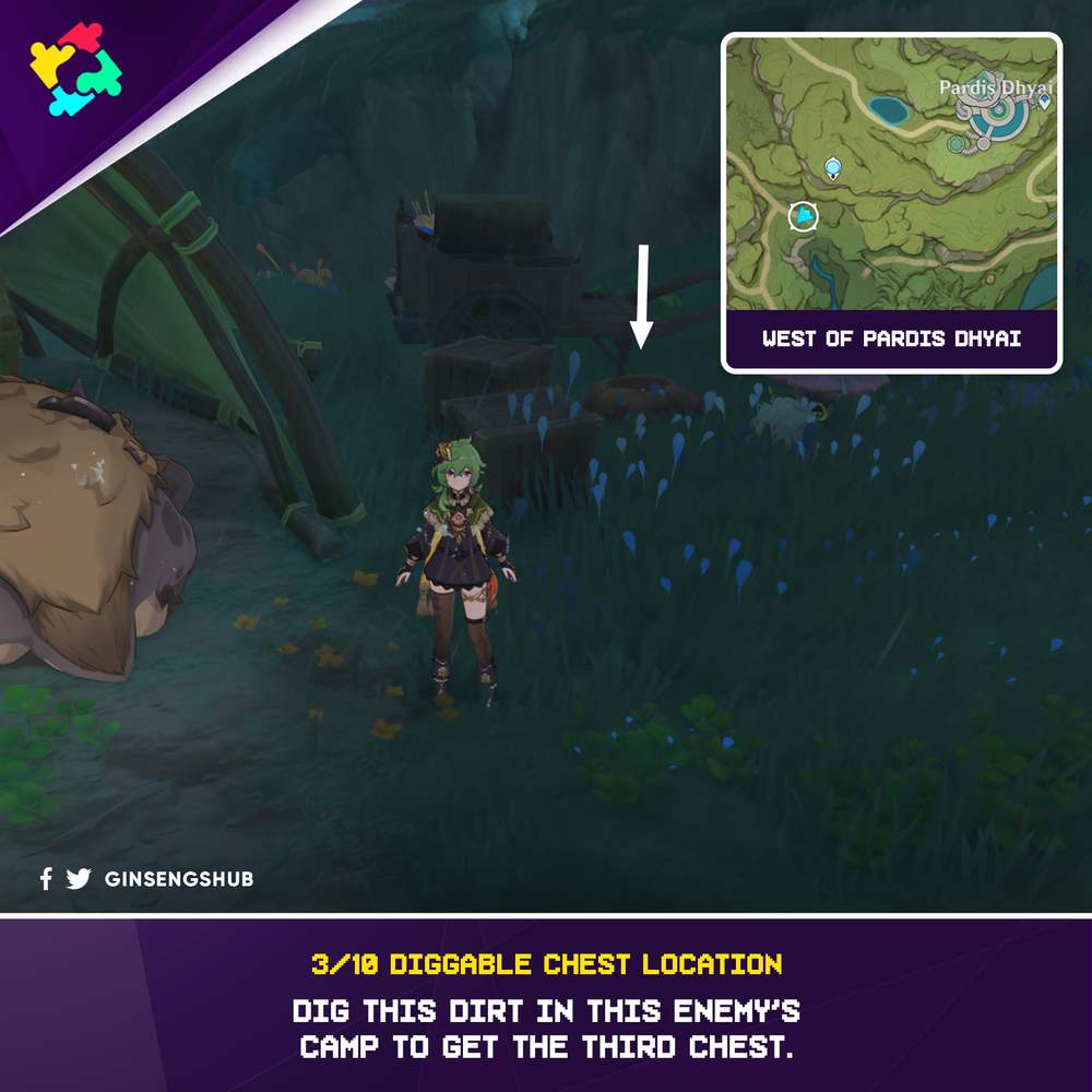 [v3.0] 10 Dig Chests Locations to get Oh, Frabjous Day! hidden ...