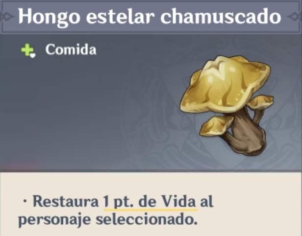 Hongo vigorestelar y chamuscado Genshin Impact | HoYoLAB