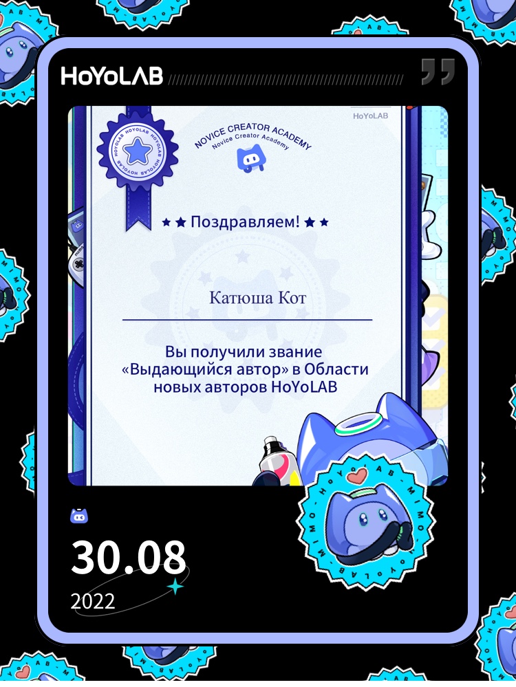 30.08 Дневник - # Мой день удался! | HoYoLAB