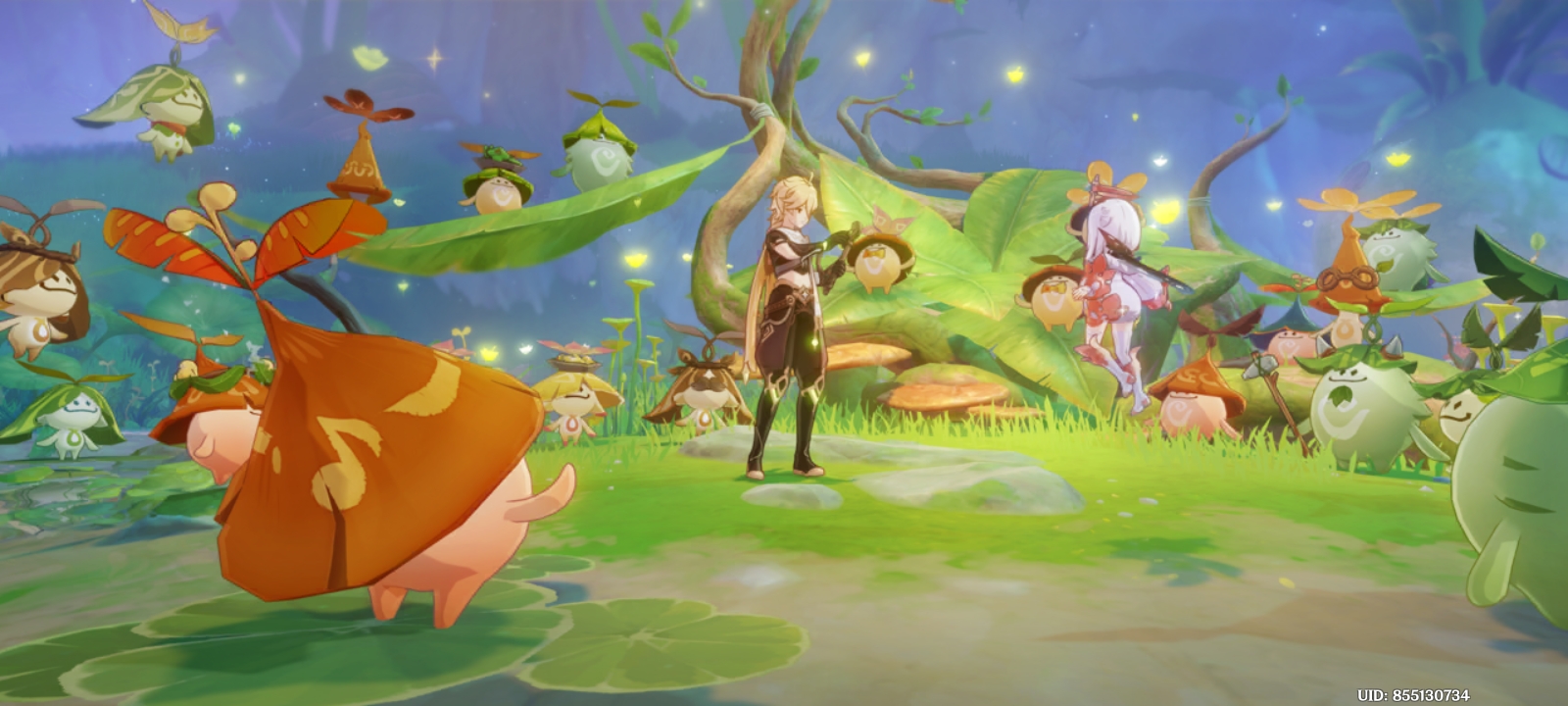 Its kinda sad tho in the end aranara forgot the traveler and paimon ...