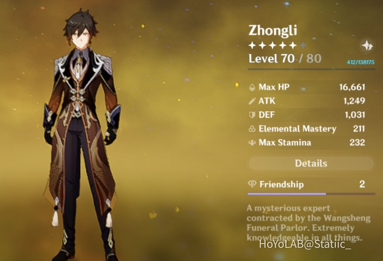 Sub DPS Zhongli build Genshin Impact | HoYoLAB