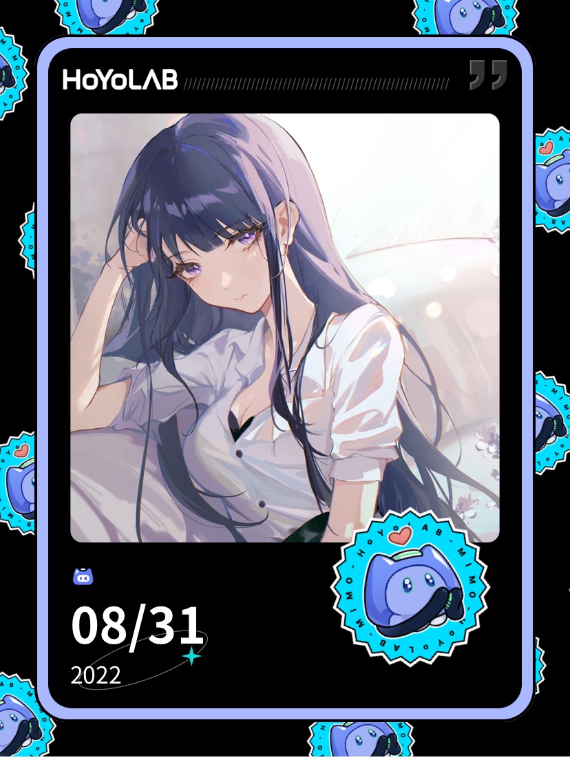 08/31 Diary - # My Character Building Diary | HoYoLAB