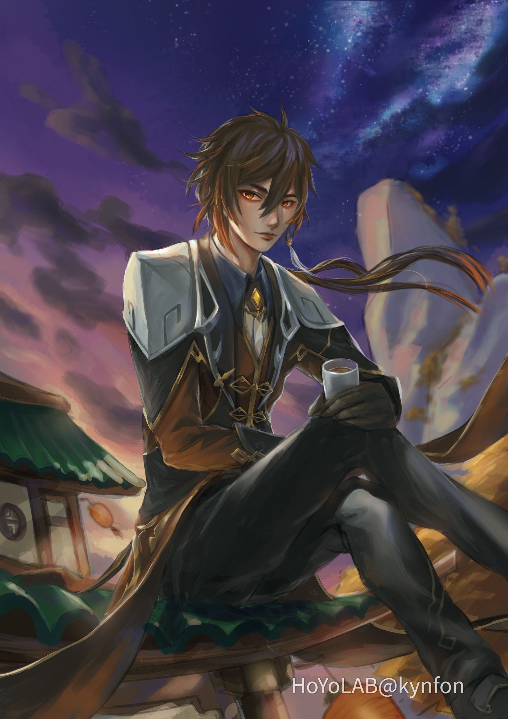 Zhongli fanart Genshin Impact | HoYoLAB