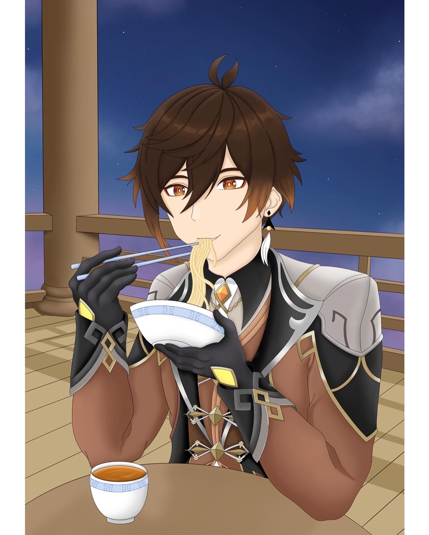 Zhongli fan art Genshin Impact | HoYoLAB