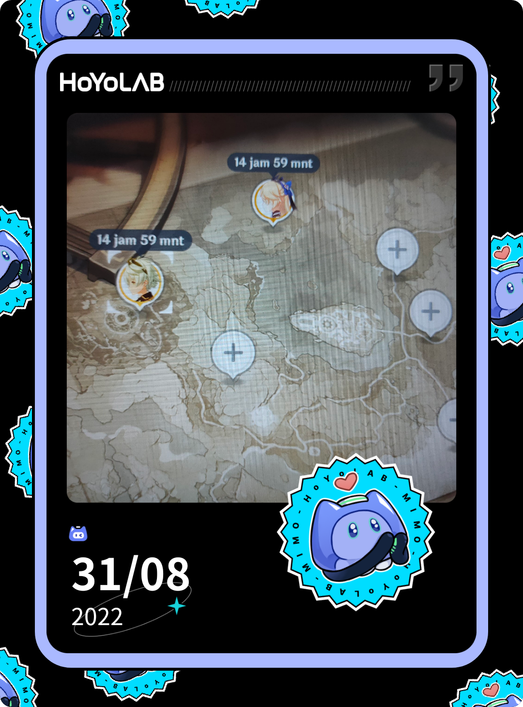 31/08 Diari -# Diari Pengembangan Karakter | HoYoLAB