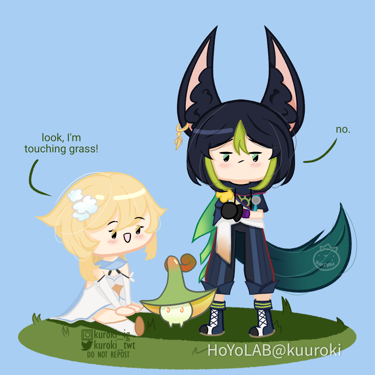 Touching grass? Genshin Impact | HoYoLAB