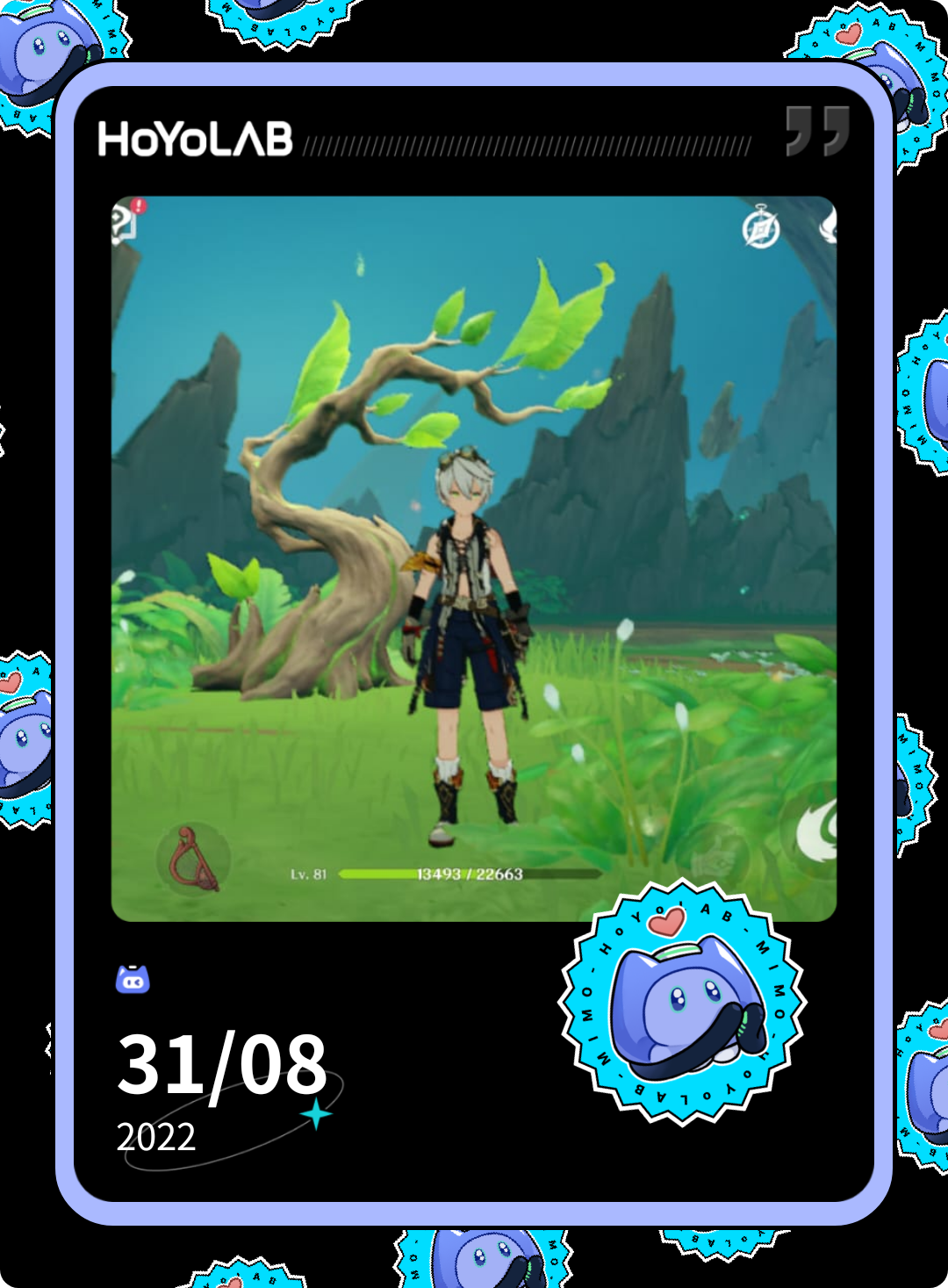 31/08 Diari -# Diari Pengembangan Karakter | HoYoLAB