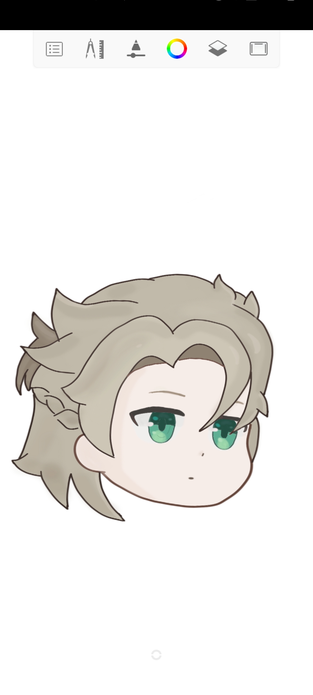 I tried to draw Albedo with my hands on my phone Genshin Impact | HoYoLAB