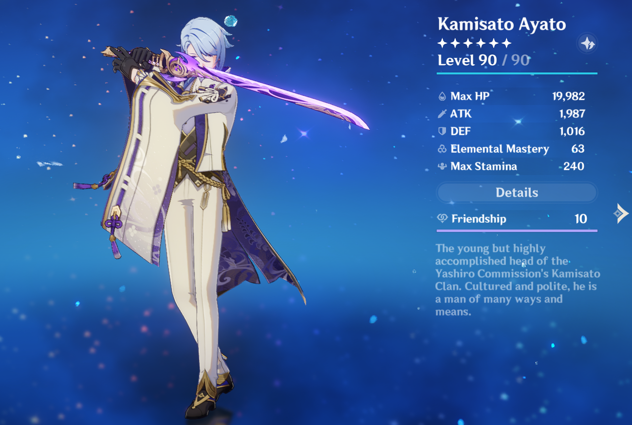 My Ayato build ^^ Genshin Impact | HoYoLAB