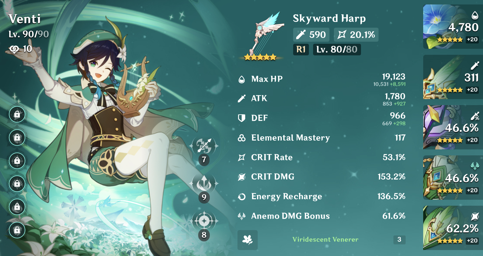 My venti build Genshin Impact | HoYoLAB