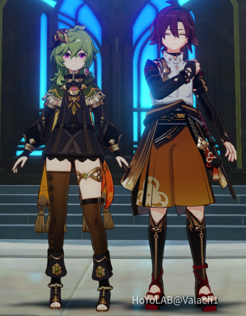 Collei and Heizhou Genshin Impact | HoYoLAB