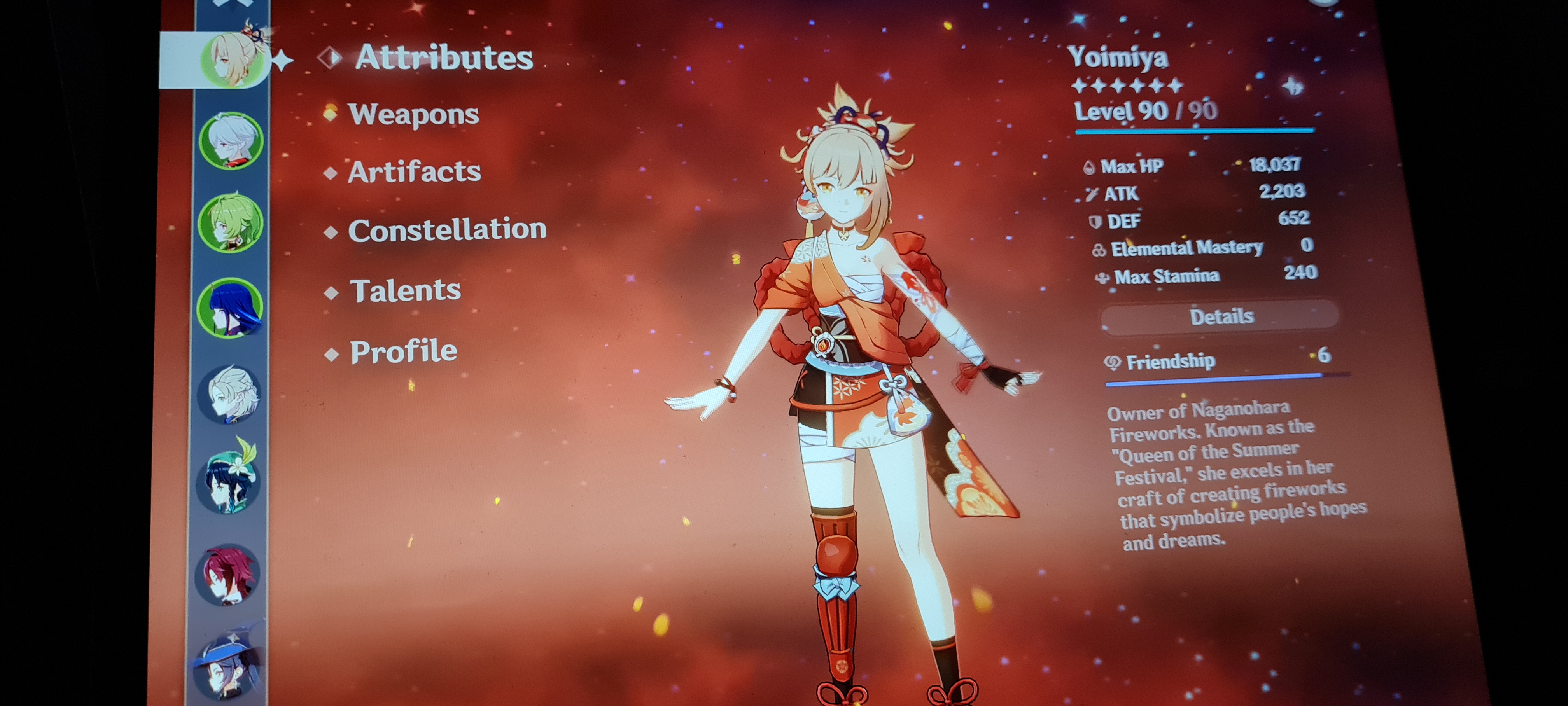 My current Yoimiya build (wip) Genshin Impact | HoYoLAB