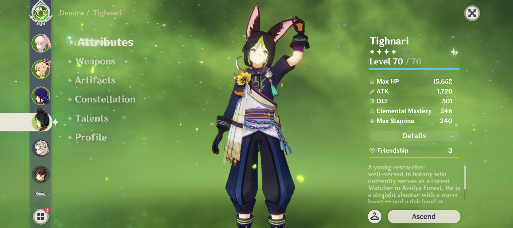 Current Tighnari Build Genshin Impact | HoYoLAB