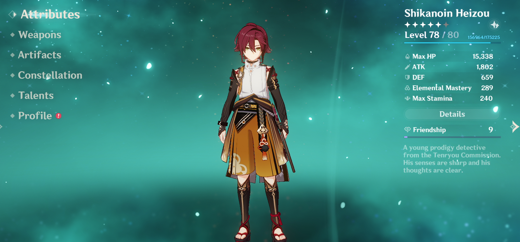 Need help with building heizou Genshin Impact | HoYoLAB