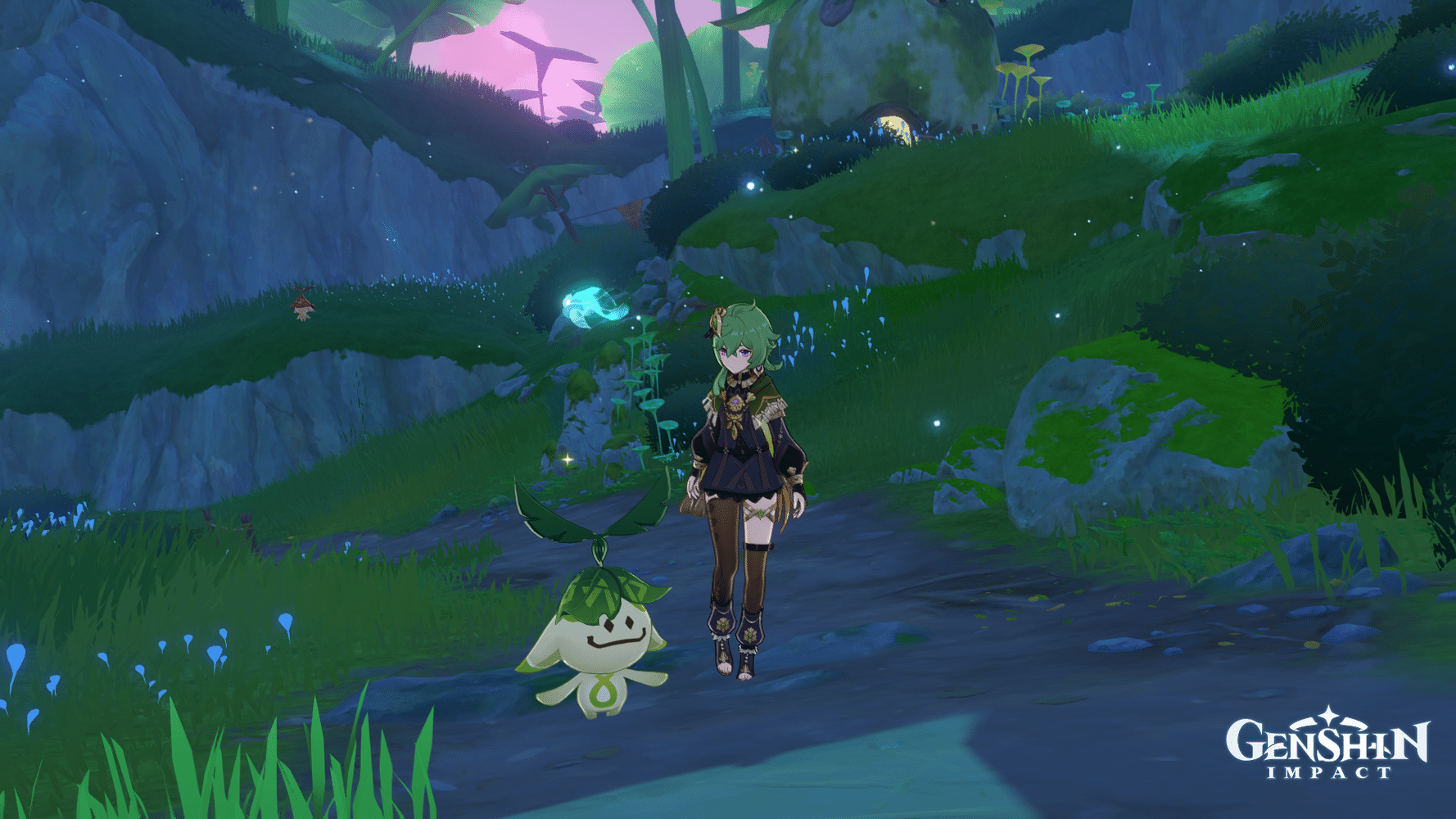 Collei with Sumeru's Special Creatures Genshin Impact | HoYoLAB