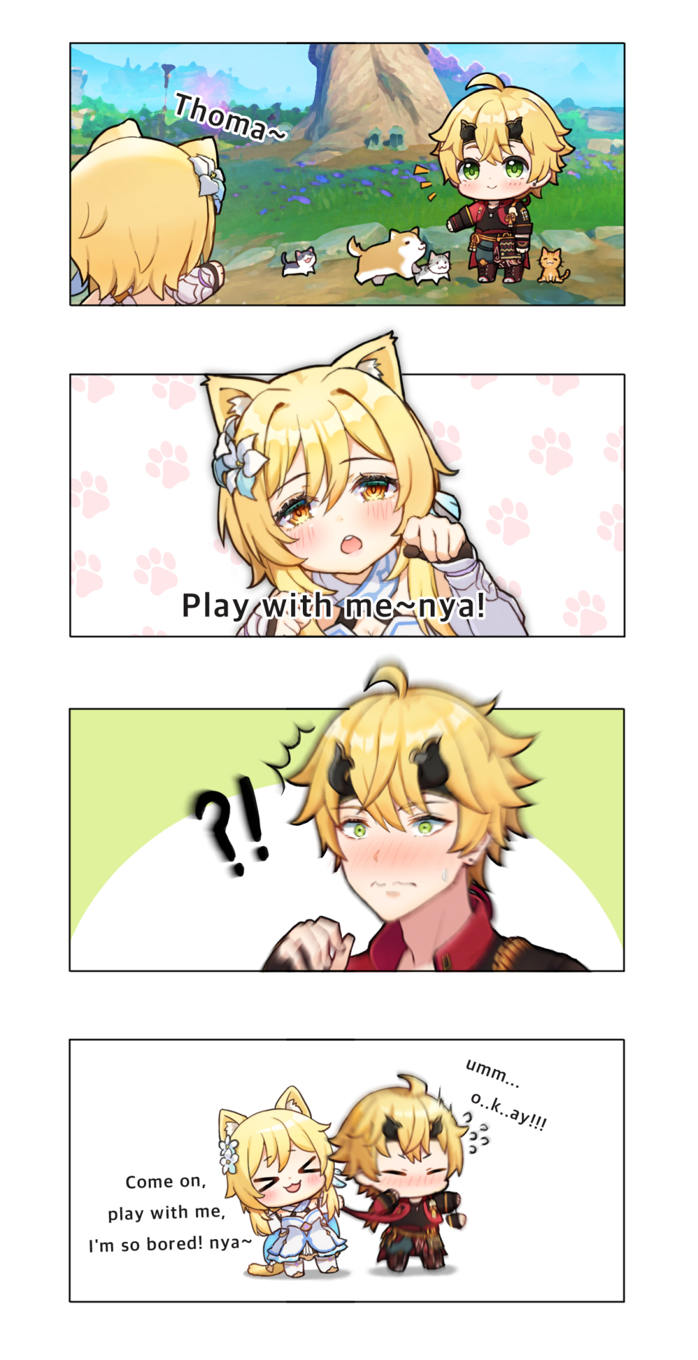 Thoma is blushing Genshin Impact | HoYoLAB