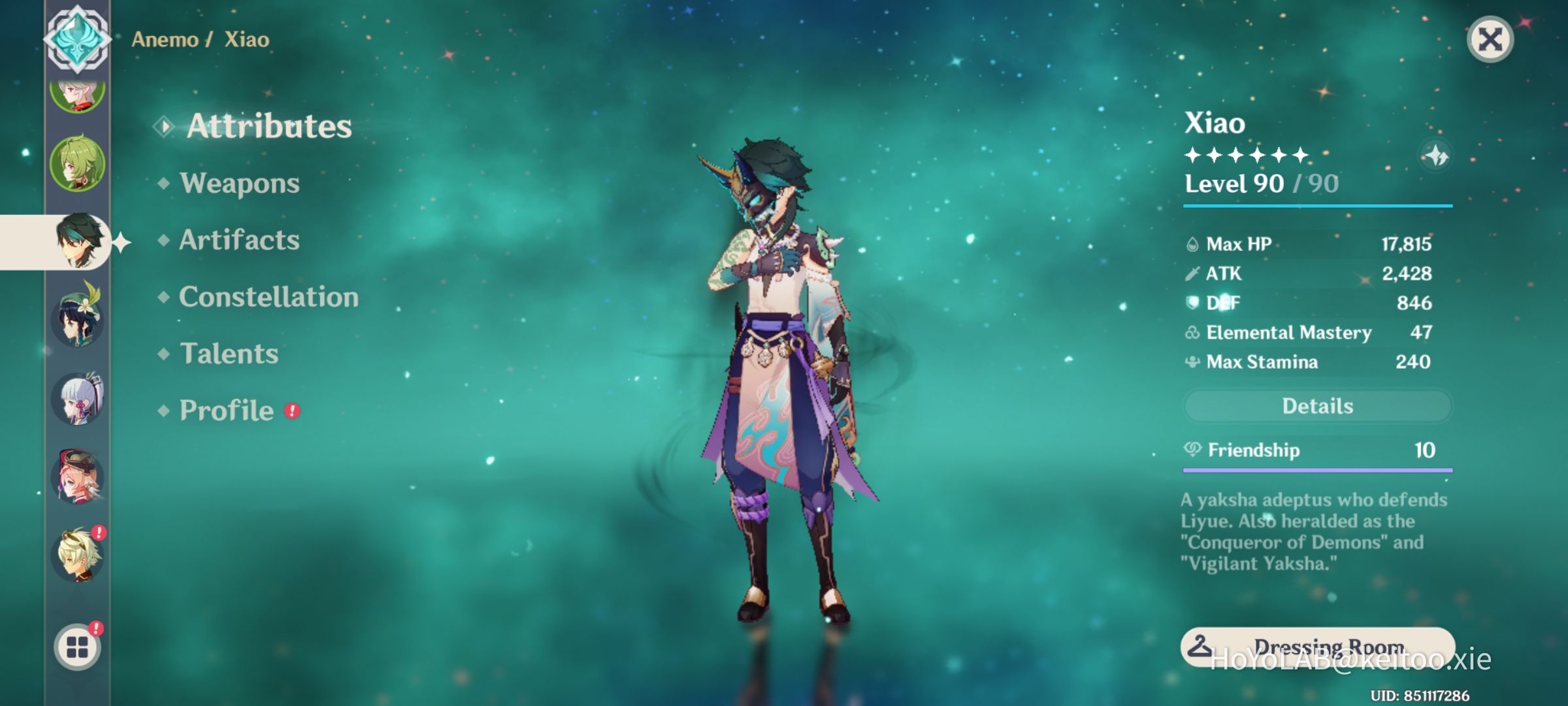 my xiao build so far Genshin Impact | HoYoLAB