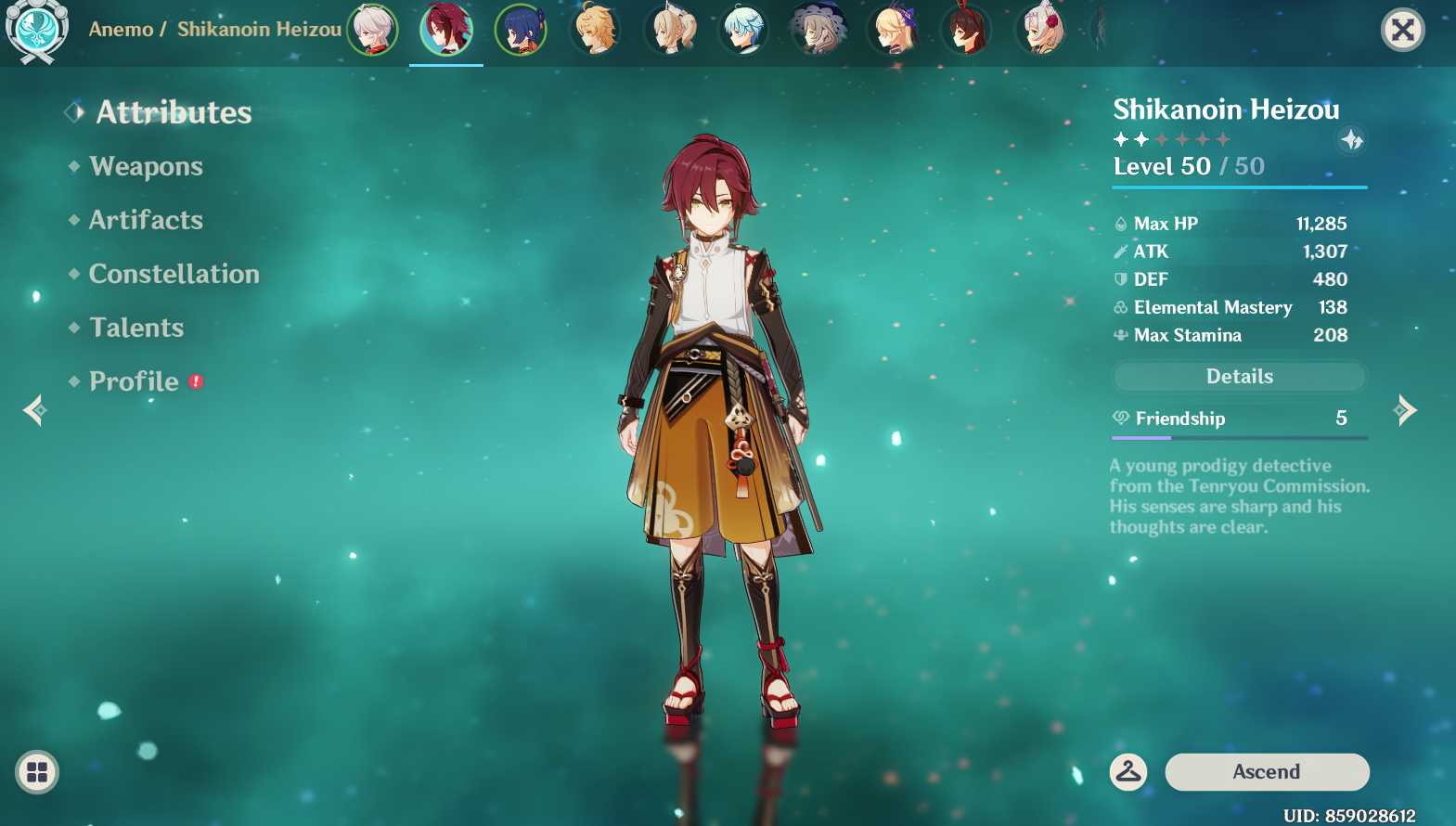 Working on my Heizou :D Genshin Impact | HoYoLAB