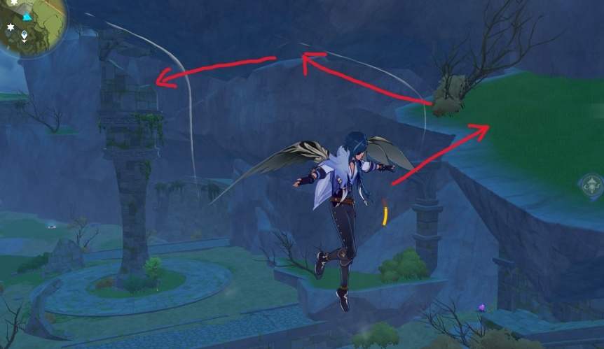 Anemoculus Collection Route: Brightcrown Mountains Genshin Impact | HoYoLAB