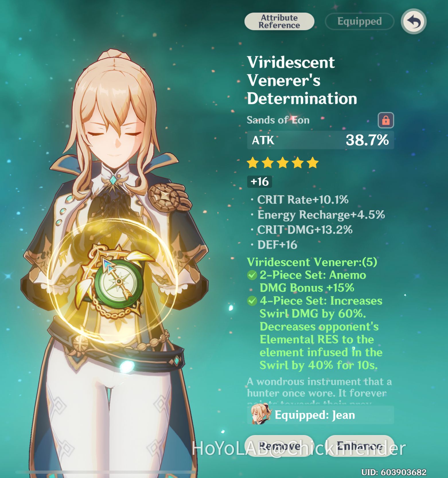 Jean’s Artifact Genshin Impact | HoYoLAB