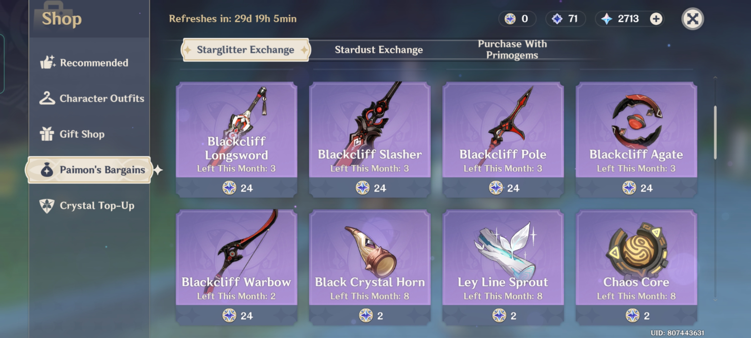 Blackcliff as a primary choice of weapons? Genshin Impact | HoYoLAB