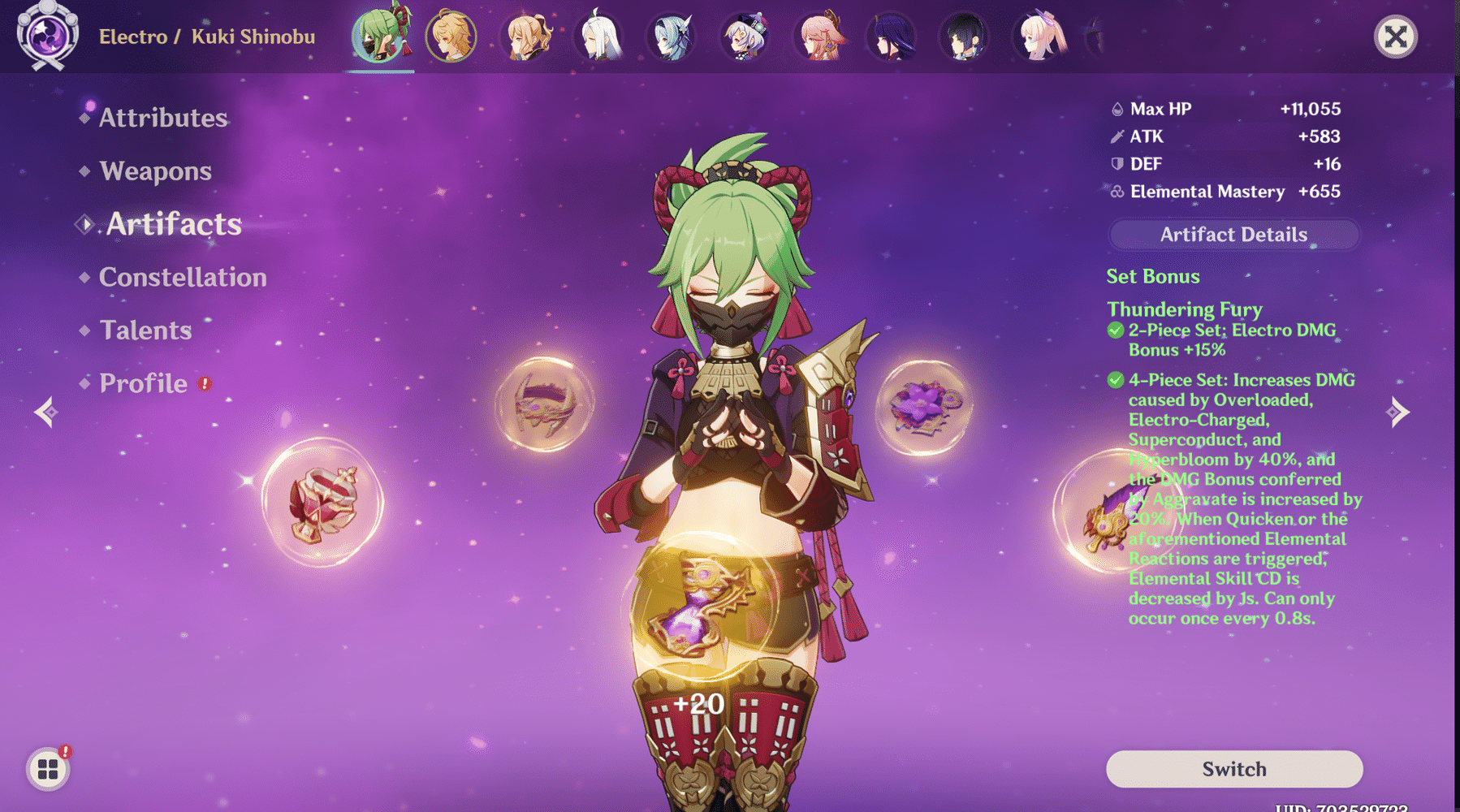 Kuki TF EM Build Genshin Impact | HoYoLAB