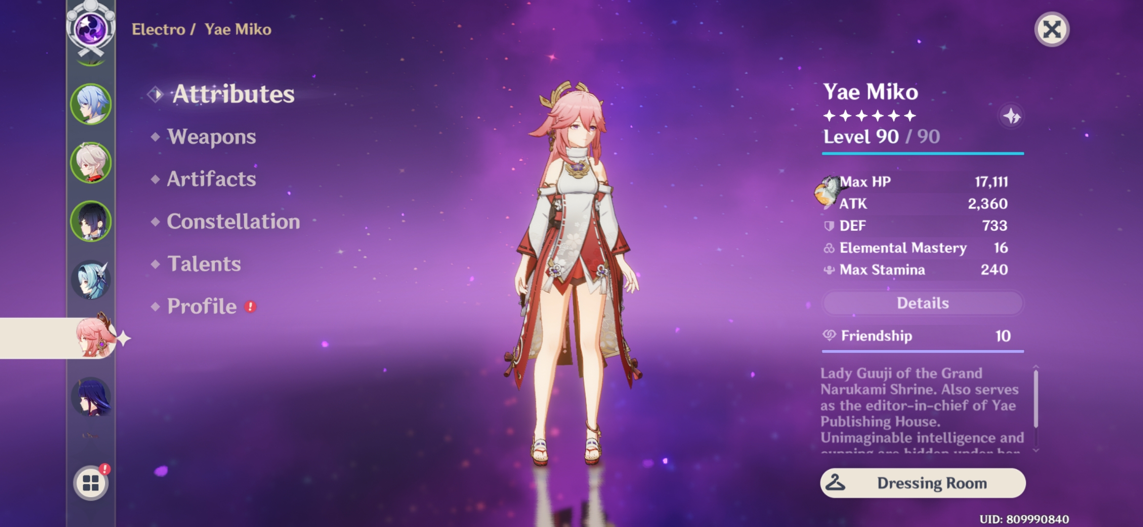 My Yae Miko Build so far Genshin Impact | HoYoLAB