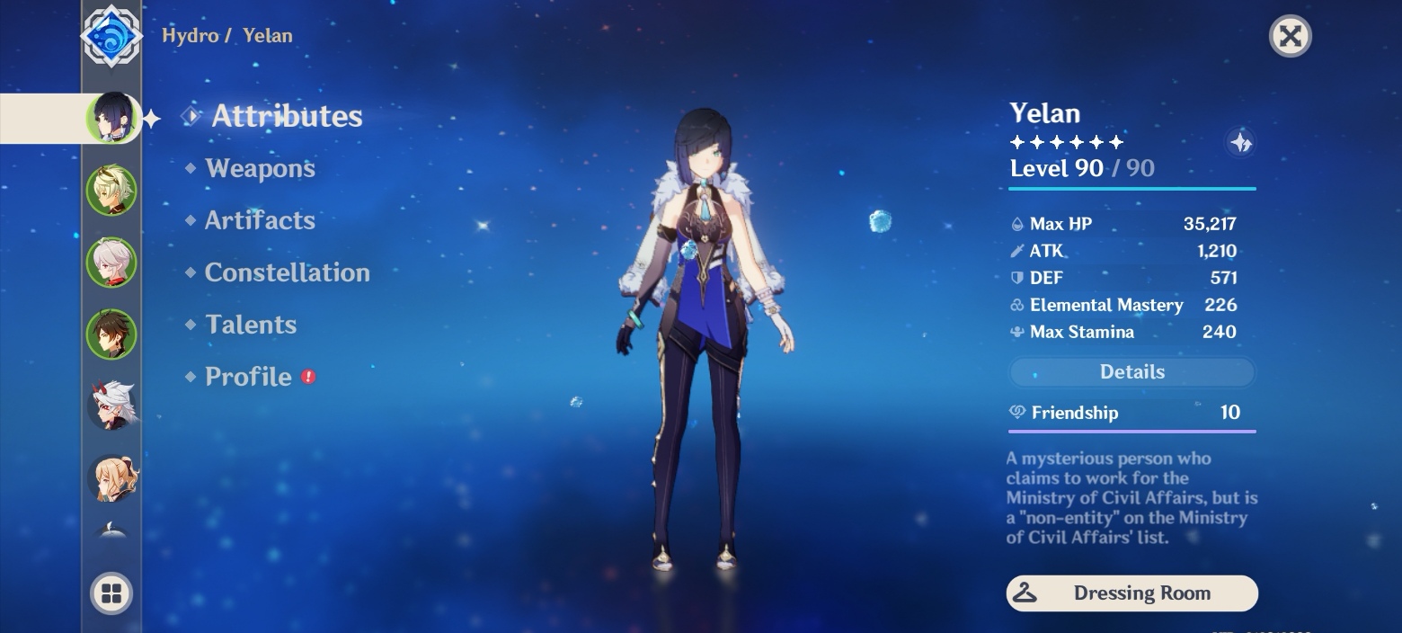 My Yelan Build 🌊 Genshin Impact | HoYoLAB