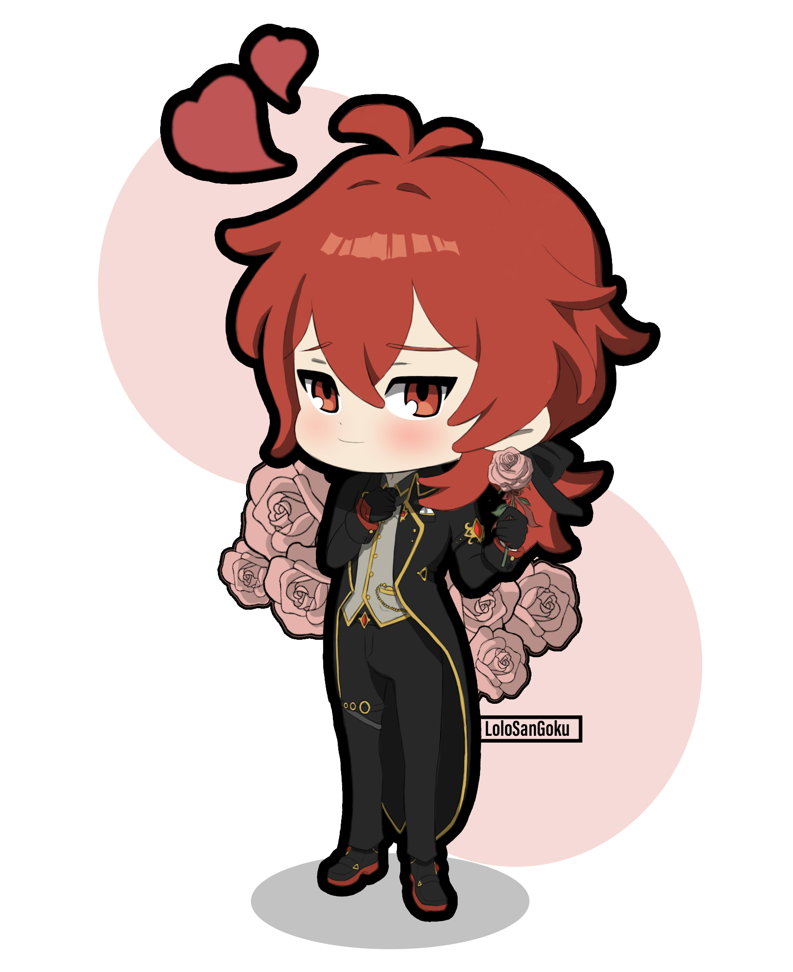 Diluc chibi Genshin Impact | HoYoLAB