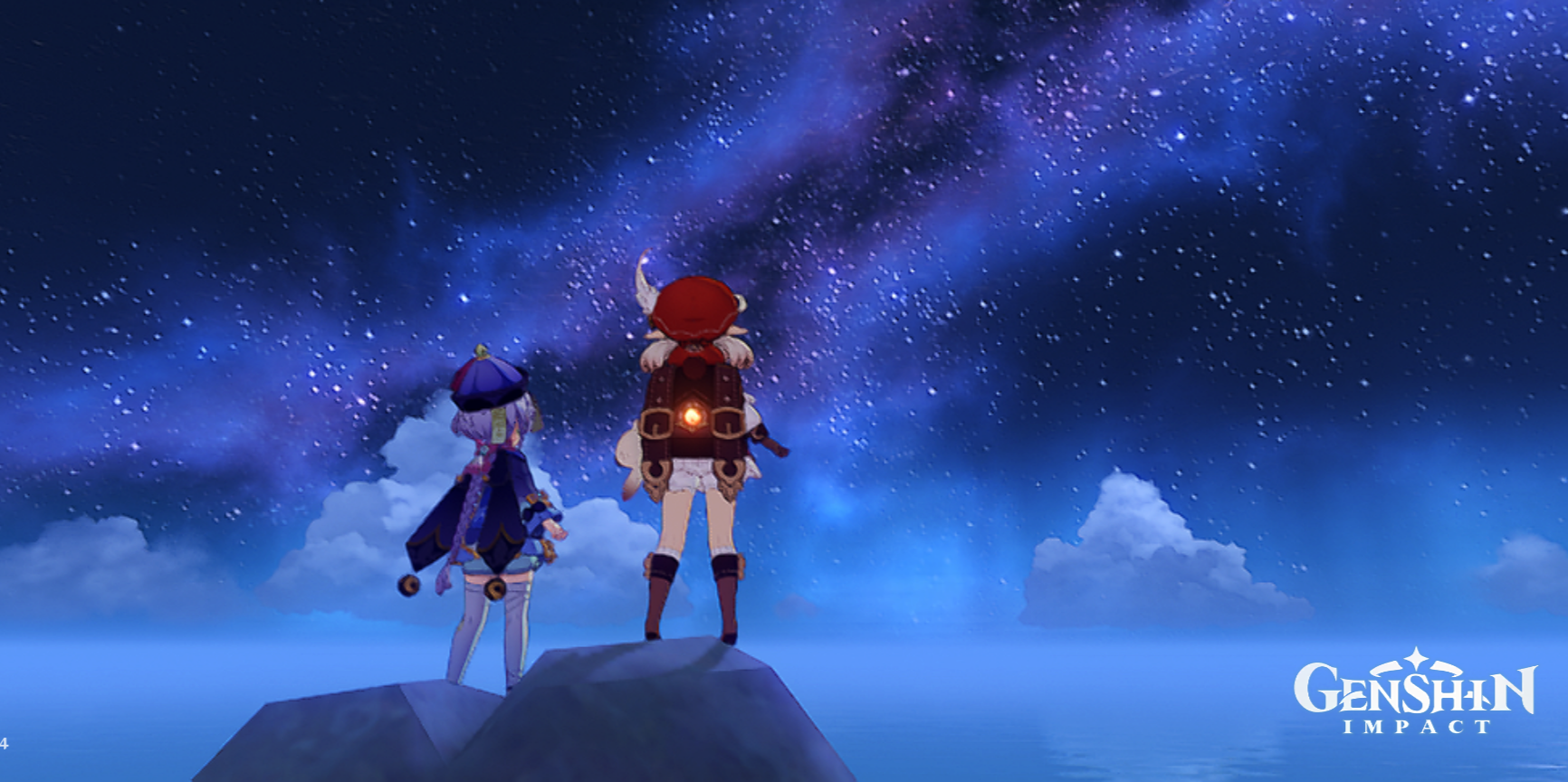 Beautiful night sky with Qiqi 🌃 Genshin Impact | HoYoLAB
