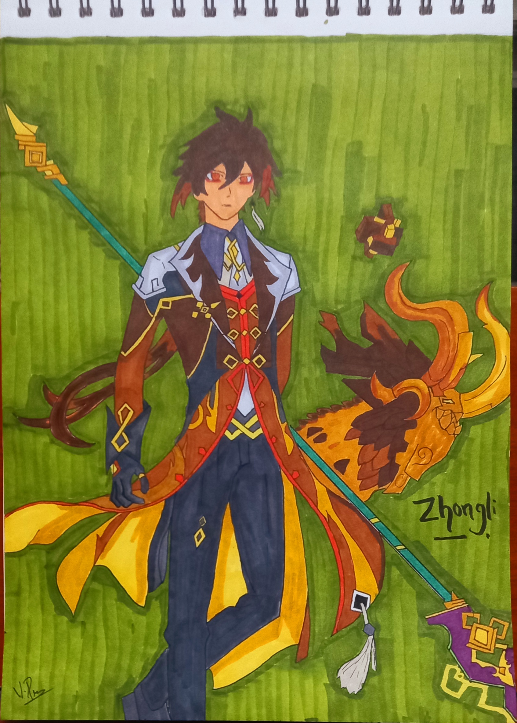#Zhongli fan art Genshin Impact | HoYoLAB