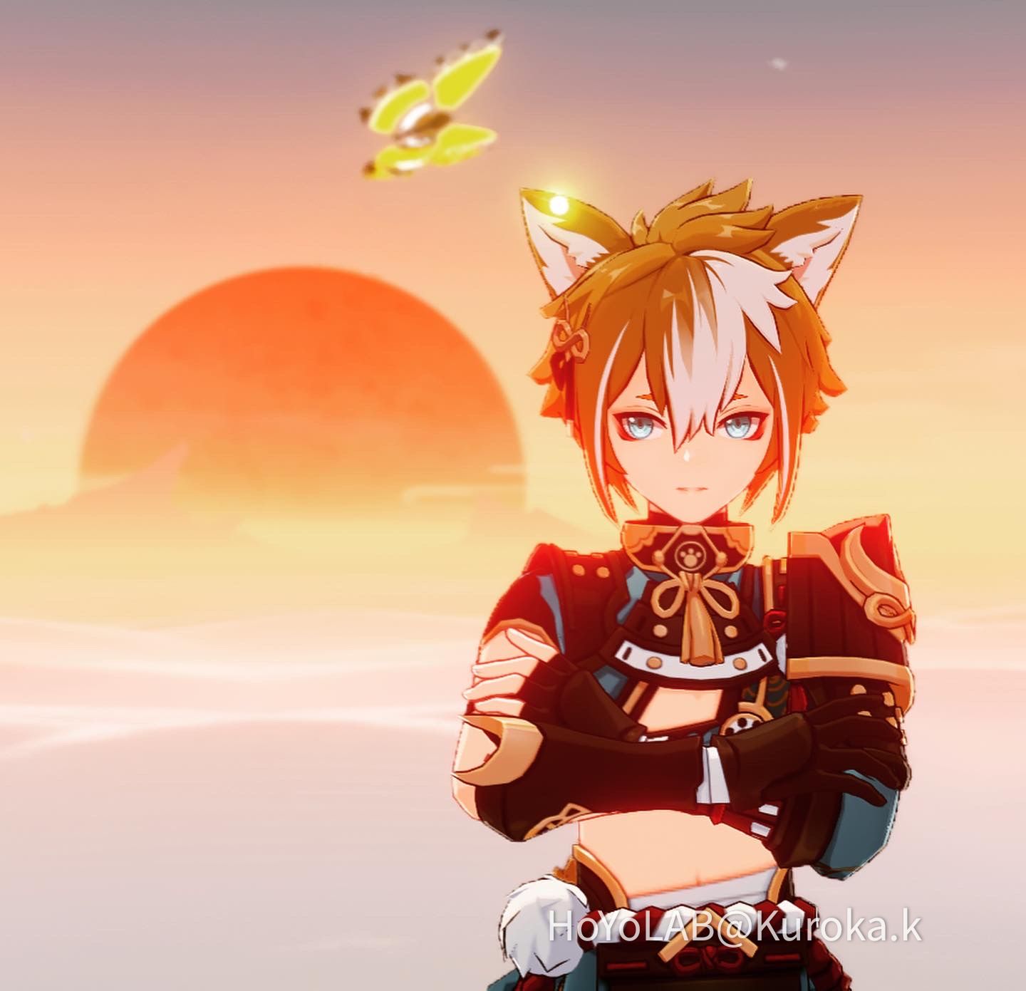 Gorou and his butterfly Genshin Impact | HoYoLAB