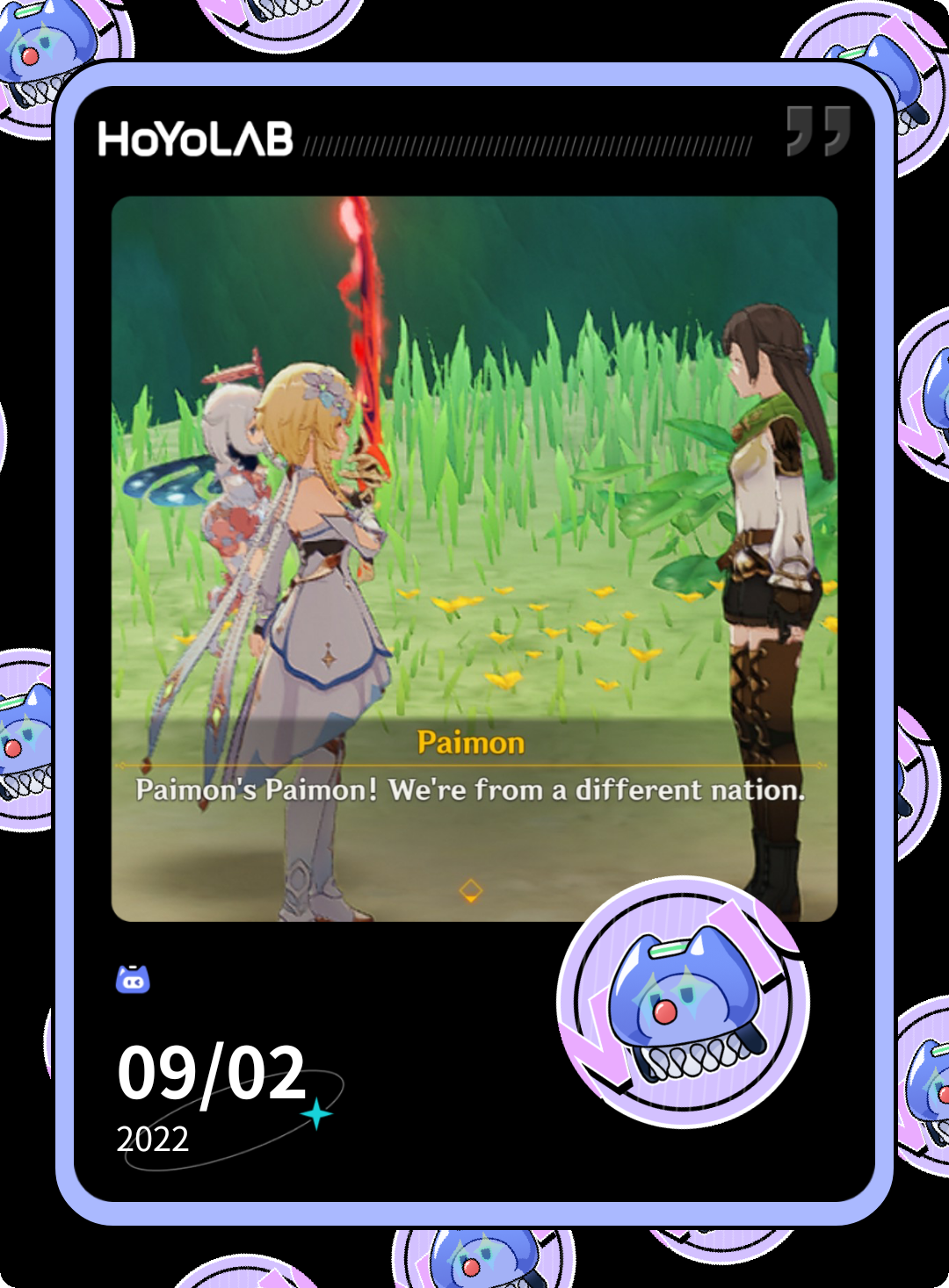 09/02 Diary -# Around the Game World | HoYoLAB