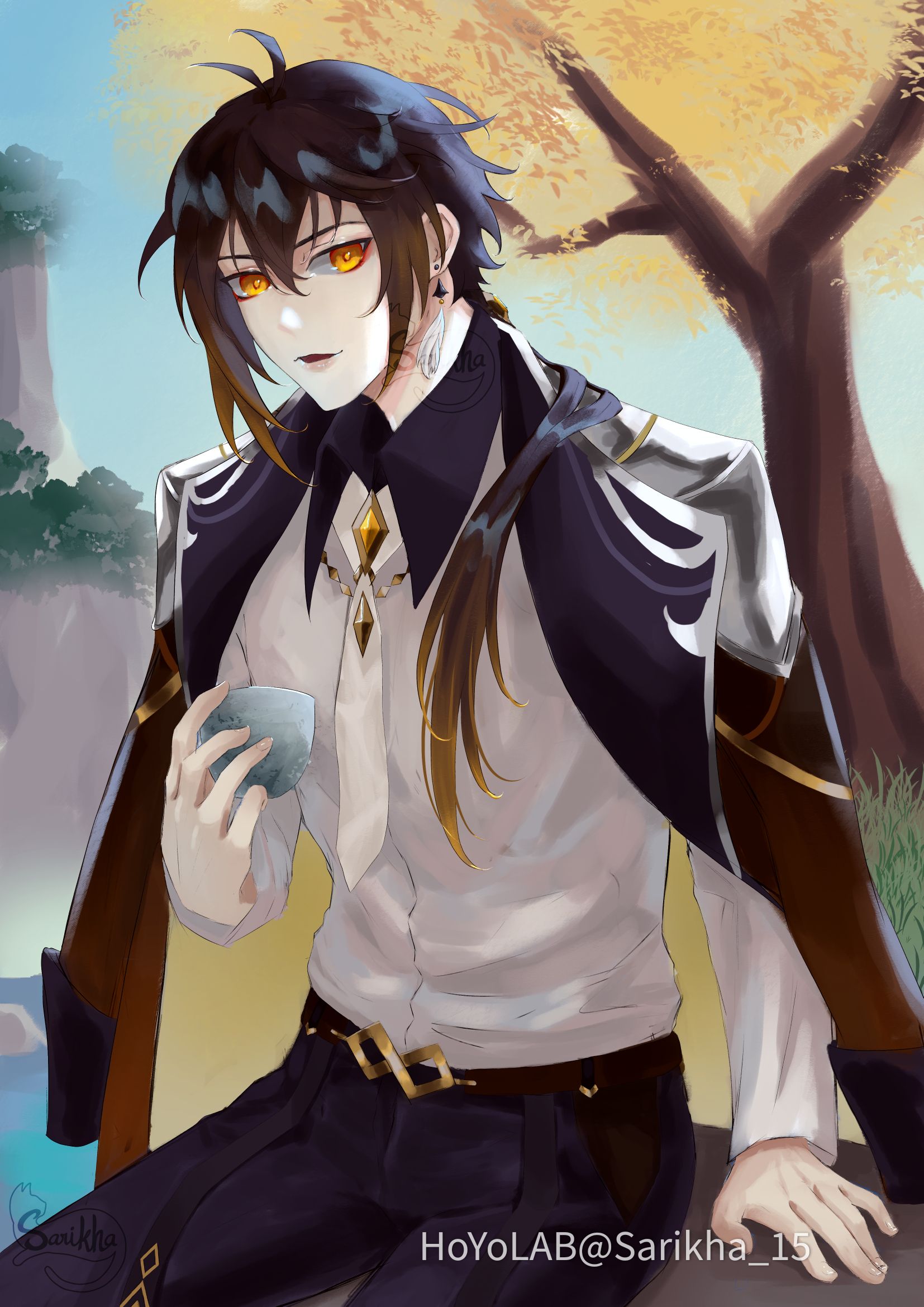 Zhongli Fanart Contest Submission Genshin Impact | HoYoLAB