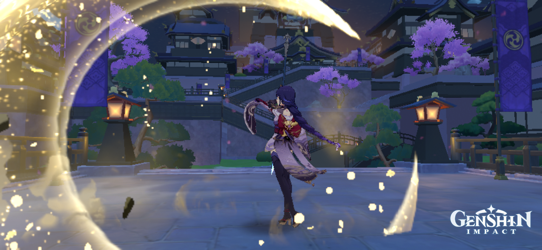 Raiden Shogun with mobile graphics Genshin Impact | HoYoLAB