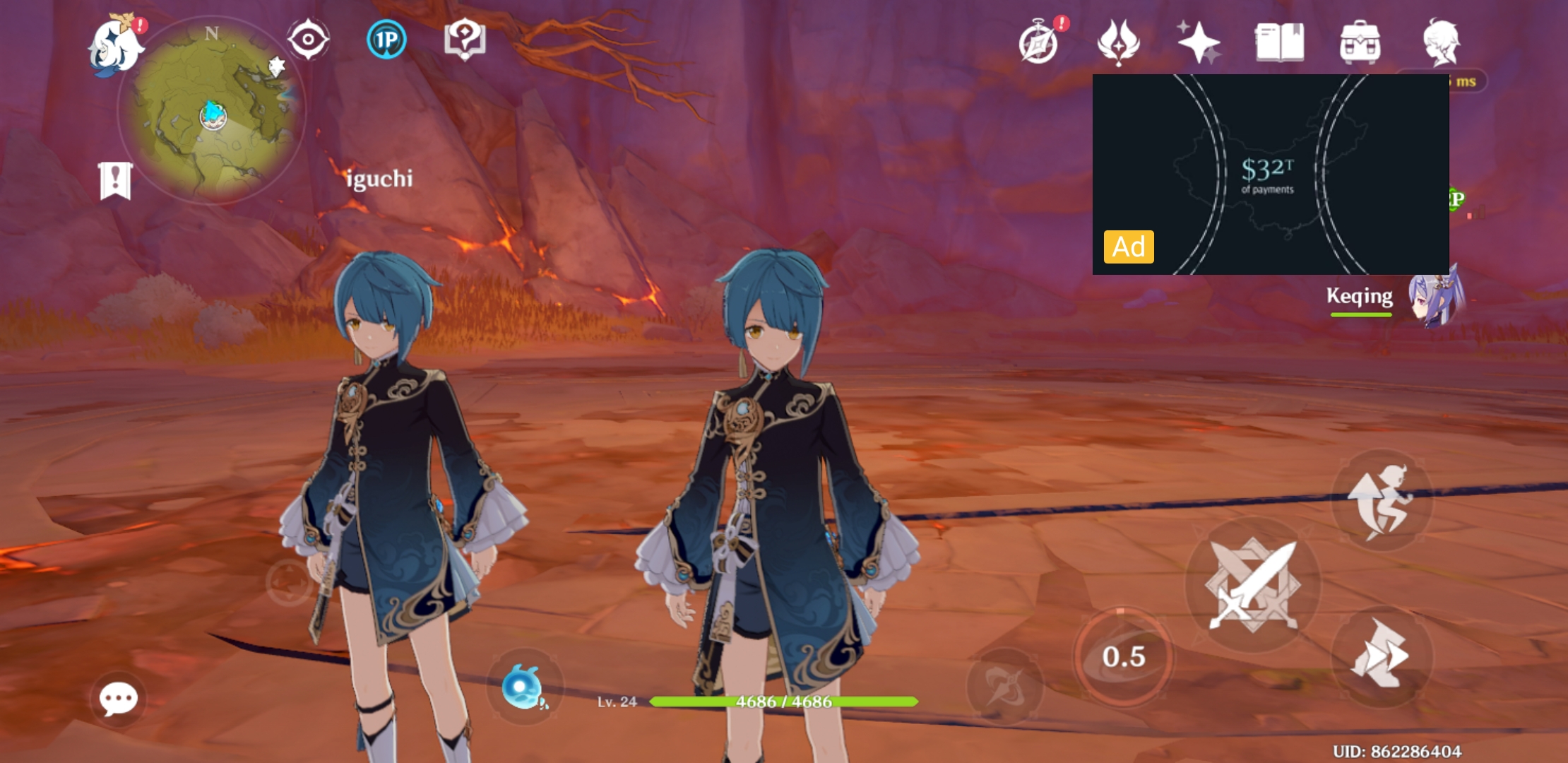 me and my bestie fought pyro flower like thing~ s l a y Genshin Impact ...