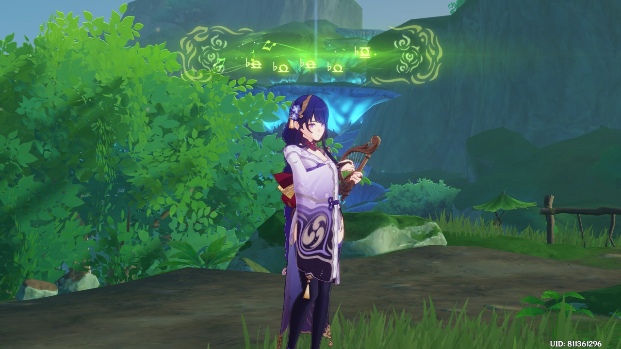 Raiden playing lyre in sumeru Genshin Impact | HoYoLAB