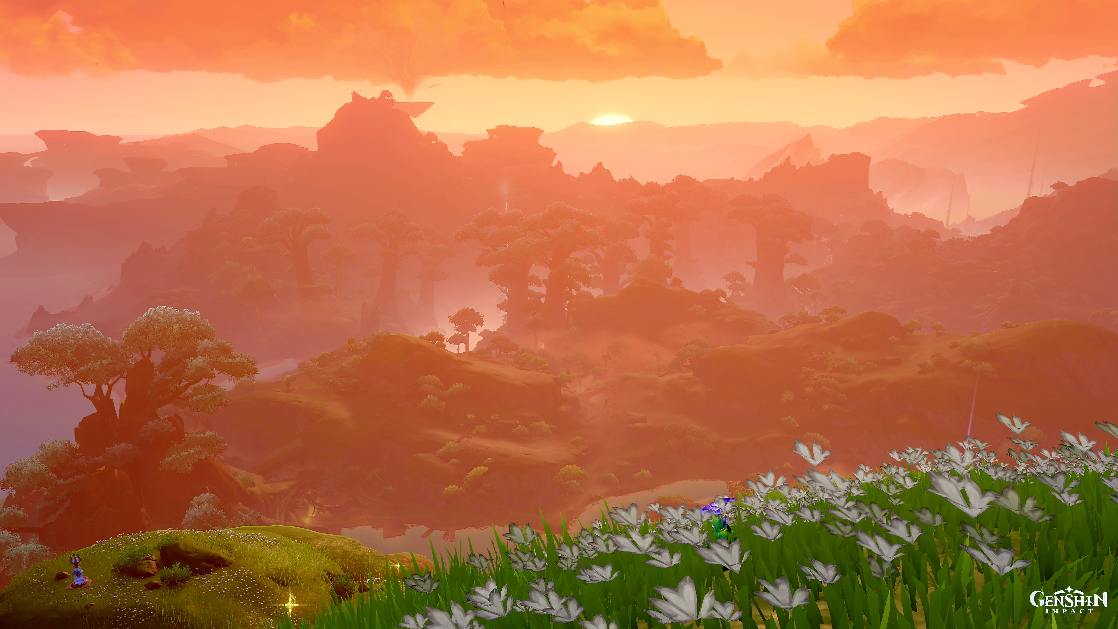 Sunset over Devantaka Mountain~ Genshin Impact | HoYoLAB