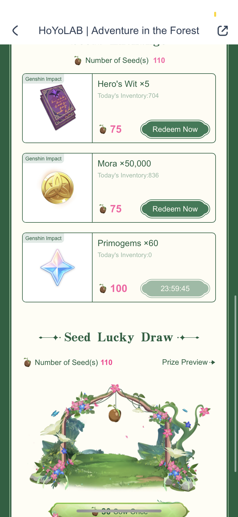 Seed thing Genshin Impact | HoYoLAB